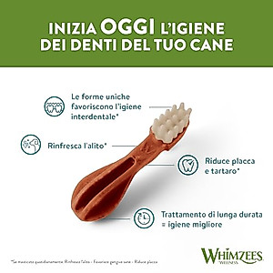 Whimzees Natural Dental Dog Chew Long lasting, Variety Box Mixed Shapes, Small, 56 Pieces