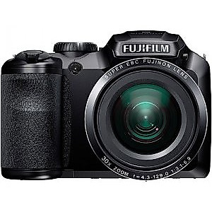 Fujifilm - FinePix S4830 16.0-Megapixel Digital Camera - Black (Bundle)