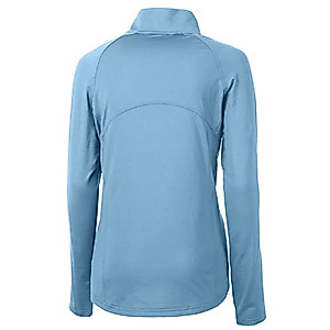 Cutter & Buck womens Adapt Eco Knit Stretch Recycled Half Zip Pullover Shirt, Atlas, Large US