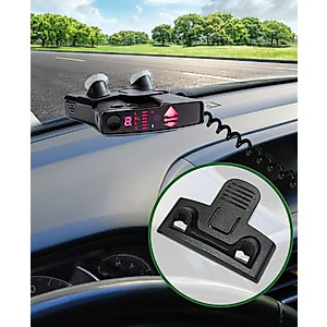 Ramtech Electronics Ramtech Car Windshield Mount Holder Replacement Kit for Valentine One V1 Gen2 Radar Laser Detector (Cradle + 4 Suction Cups) - WMV2K, black