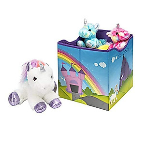 Toy Storage - Collapsible Fabric Storage Cube Organizer, with Structured Bottom