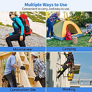 KENOBEE Multitool Sheath EDC Pouch, Multi-Purpose Belt Clip Tool Holder Bag, Utility Tactical Waist Pack Camping Hiking Pocket Organizer Case, Bag Only