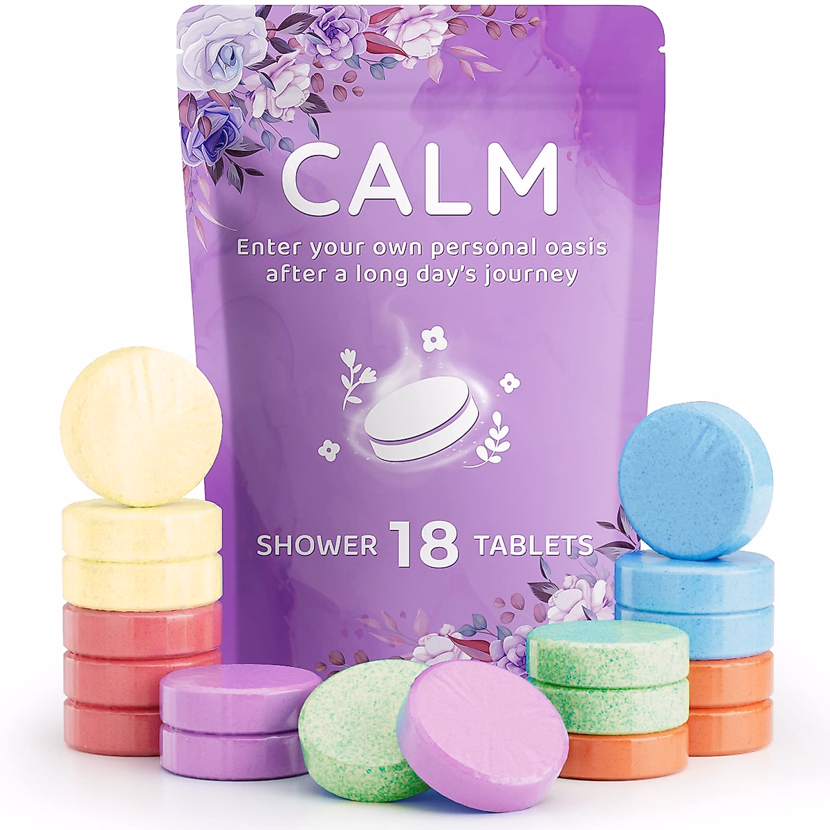18 Pack Shower Steamers - Mother's Day, Birthday Presents - Shower Bombs with Lavender Mint Rose Coco Ocean Grapefruit Natural Fragrance, Self Care & Relaxation Presents for Women and Men