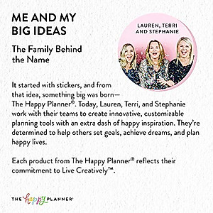 me & my BIG ideas The Happy Planner Box Kit - Best Year Ever Theme - 12 Month Undated - Vertical Layout - 4 Sheets of Stickers, 2 Magnetic Bookmarks, 4 Sticky Note Pads - Classic Size