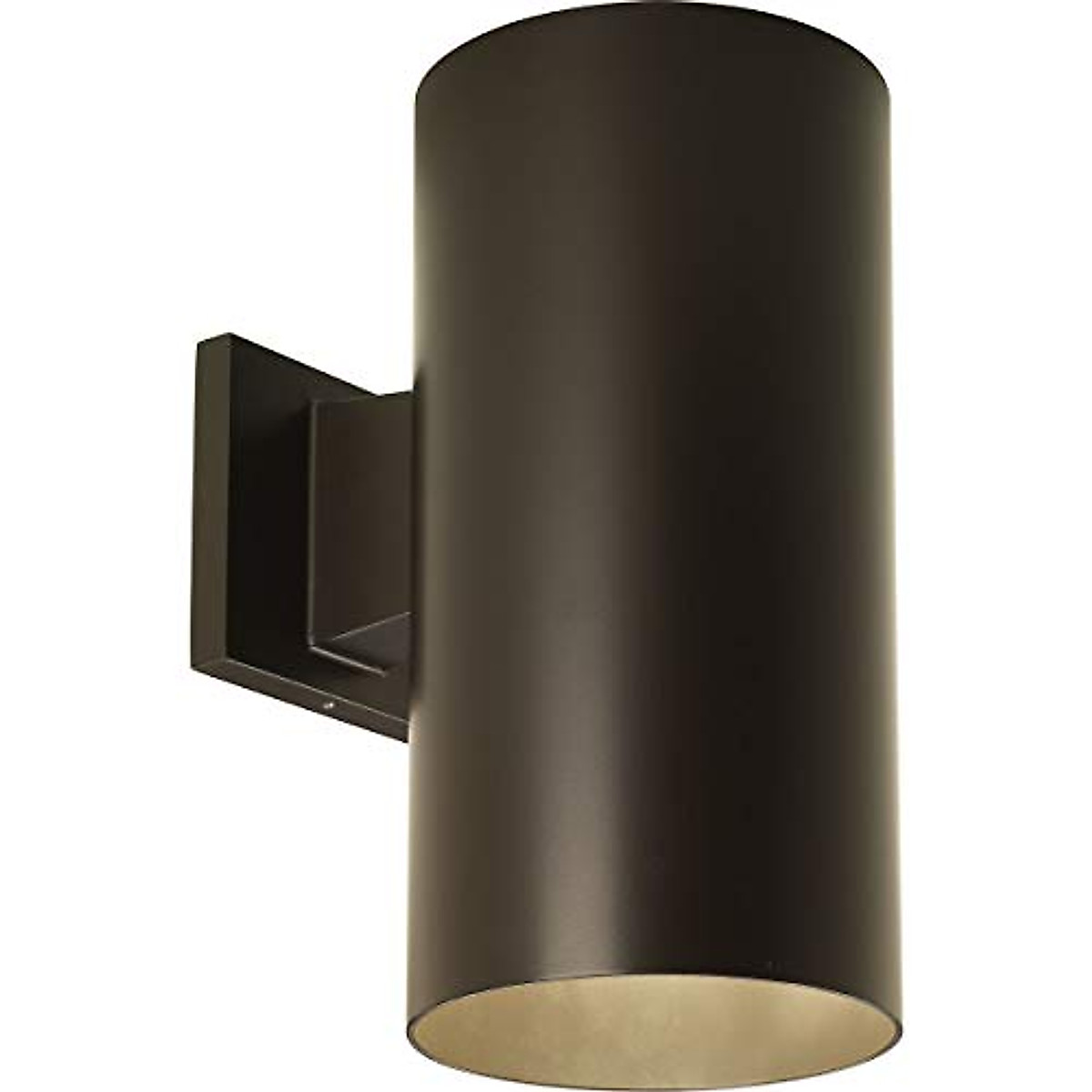 Progress Lighting Cylinder Collection 6" Modern Outdoor LED Wall Lantern Light Antique Bronze