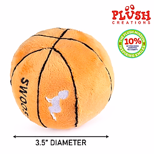 Plush Baby Basketball Rattle | Baby Basketball Toy | Learning Content | Great Gift for Baby and Toddler Girls or Boys | 0-36 Months