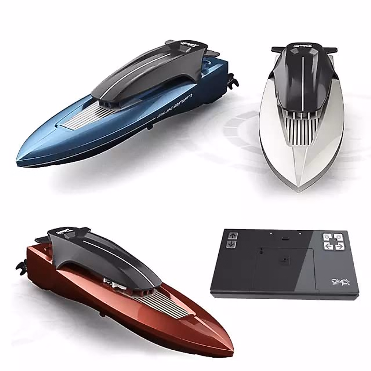 Mini Wireless Remote Control Speed Boat Model Toy for Kids (Red)