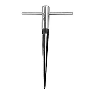 QWORK 1/8" - 1/2" Tapered Straight Flute Handle Reamer T Handle Tapered Reamer Tool for Wood Plastic