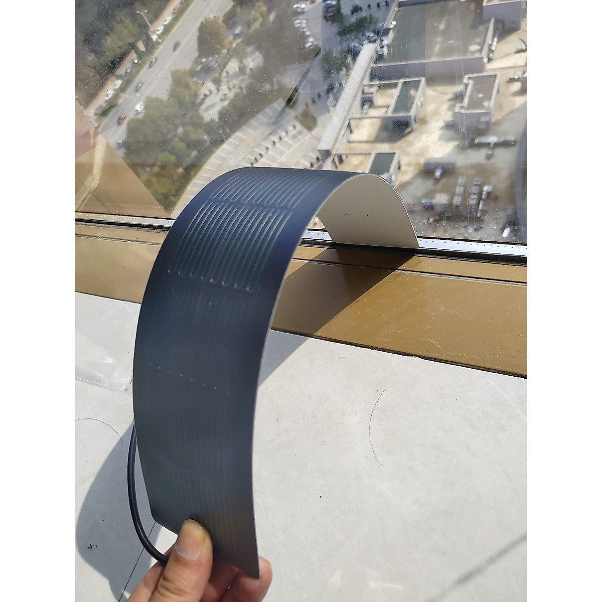 Amorphous-Solar-Panel-CIGS-Film-Power-Portable-Ultra-Thin-Charger-Photovoltaic-Solar-Cell Flex Waterproof 2W DIY (14.96x2.76in(38x7cm))