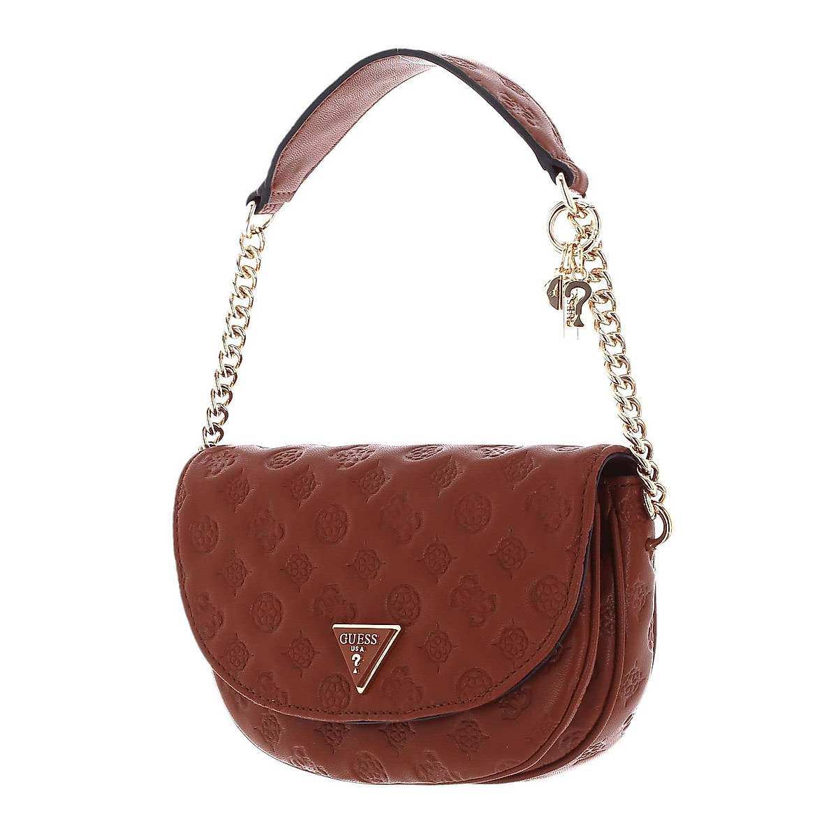 GUESS La Femme Flap Shoulder Bag Cognac One Size
