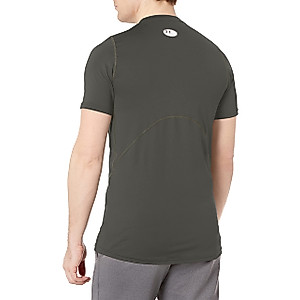 Under Armour Men's Armour HeatGear Fitted Short-Sleeve T-Shirt, (310) Baroque Green / / White, XX-Large
