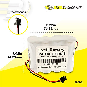 24x Exell Battery Door Lock 6V Battery Fits Saflok S7400-12 Replaces HTL5, SafLok and Intellis 884952, HTL-3, S7400-12