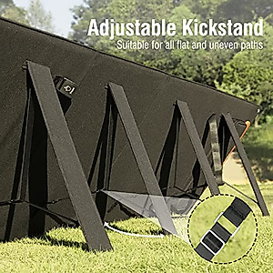 Raddy SP200 Foldable Solar Panel 200 Watt 18V Solar Charger Kit with MC4/USB/DC Outputs, High Efficiency Waterproof Solar Panels Compatible with Solar Generator, Laptops for Home, Outdoor Van Camping