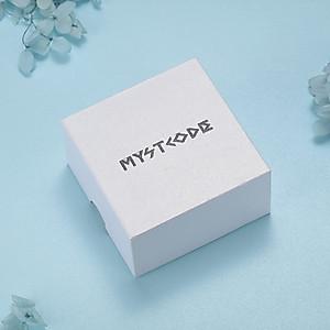 MYSTCODE Moissanite Rings for Women Moissanite Wedding Band Moissanite Solitaire Engagement Ring Infinity Ring 954 Sterling Silver Rings Promise Rings for Mom Wife Jewelry Gifts