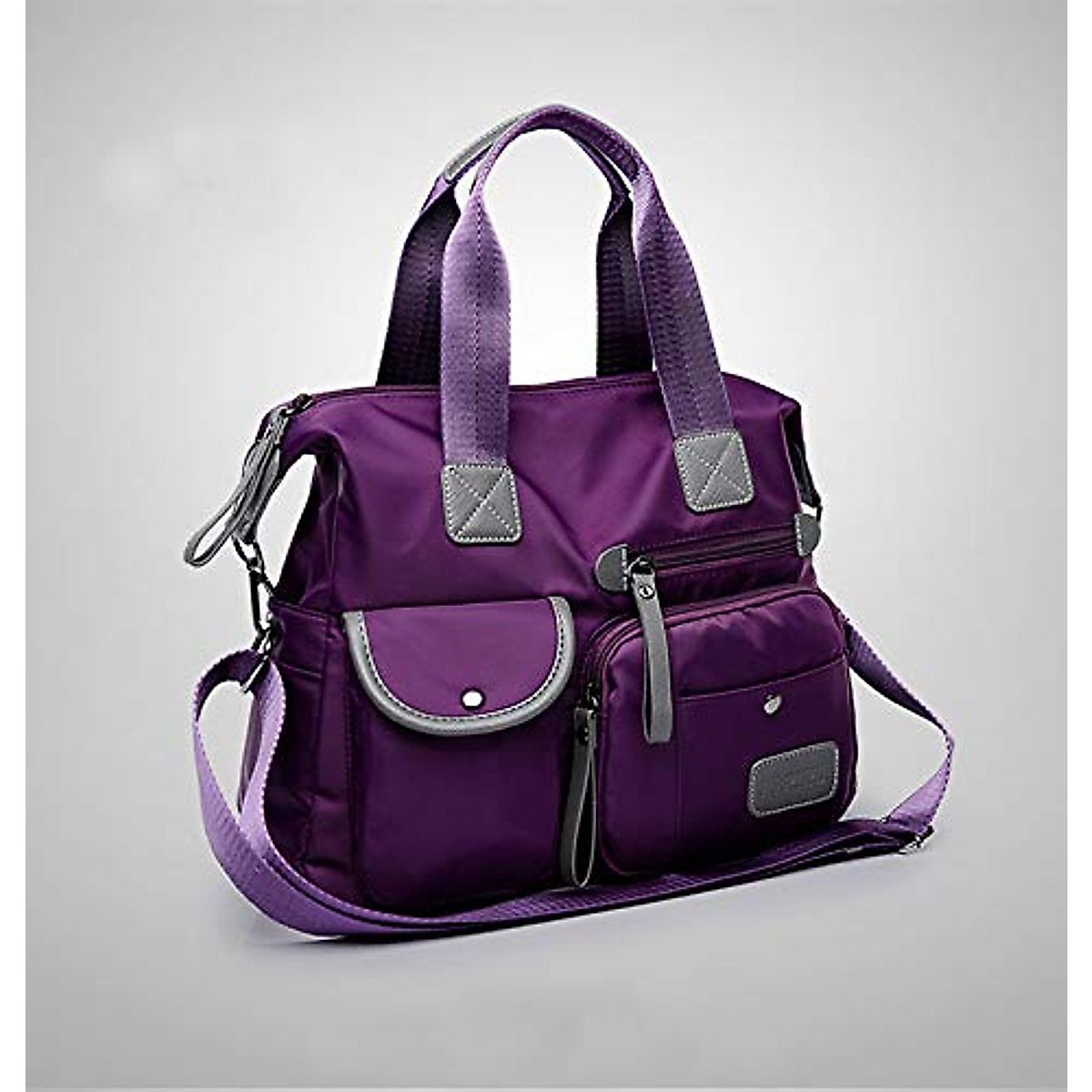 hainan Women New Oxford Cloth Shoulder Bags Waterproof Nylon Messenger Bag Female Large Capacity Crossbody Bags Purple one size