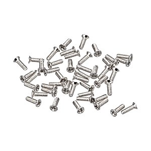 uxcell M1.2 x 4mm Phillips Screw Fastener Silver Tone for Laptop PC TV Fan Switch 500pcs