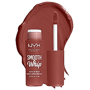 NYX PROFESSIONAL MAKEUP Smooth Whip Matte Lip Cream, Long Lasting, Moisturizing, Vegan Liquid Lipstick - Latte Foam (Pinky Mauve)