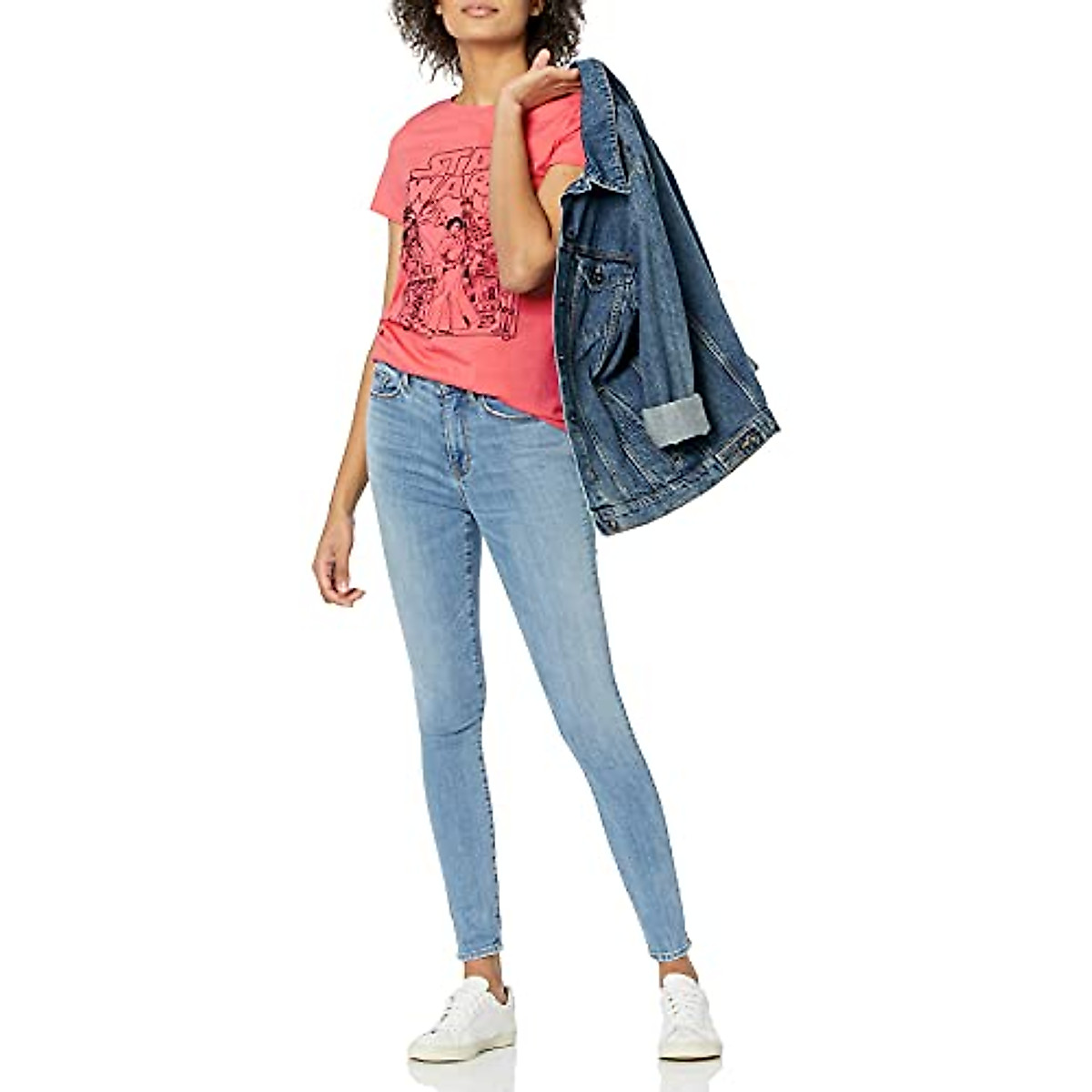 Amazon Essentials Disney | Marvel | Star Wars | Princess Women's Short-Sleeve Crew-Neck T-Shirts (Available in Plus Size), Pack of 2, Star Wars Force, 3X