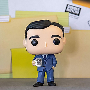 POP The Office - Michael Scott Funko Pop! Vinyl Figure (Bundled with Compatible Pop Box Protector Case), Multicolored, 3.75 inches