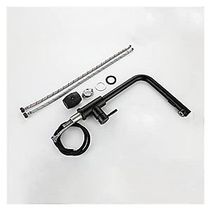 JEMITA Pull Out Kitchen Sink Faucet Silver Black Stainless Steel Single Handle Hot & Cold Mixer Tap Stream Sprayer Head Swivel Faucets (Color : Silver)