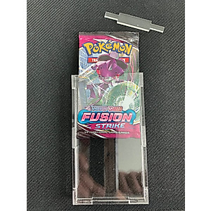 PWorld Ultra Acrylic Booster Pack Display Case Box for Pokémon Yu-Gi-Oh Trading Cards Booster Packs (Pack of 5)