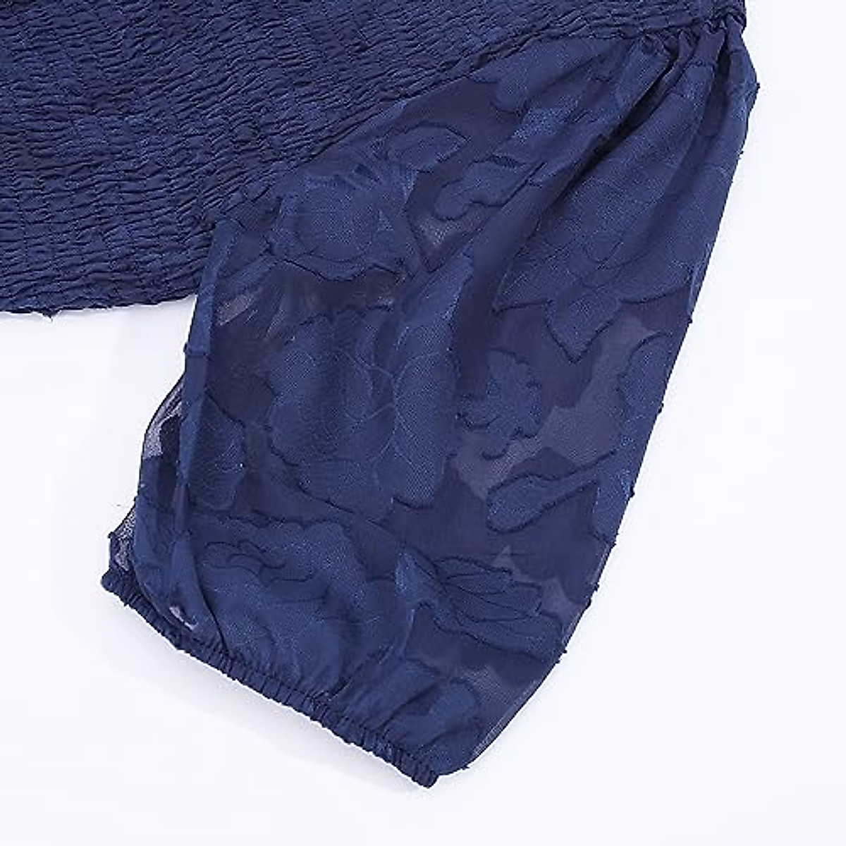 BBIQI Women's Summer Women's Puff Sleeve Crewneck Flowy Midi Dress Pink Dresses Stereoscopic Ruffle Floral Dresses Graduation Dress