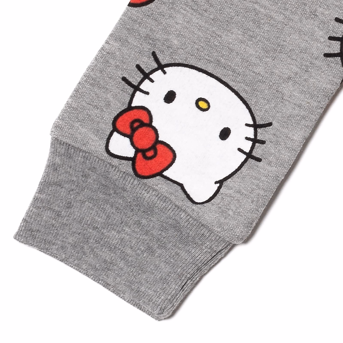 Hello Kitty Little Girls French Terry Pullover Sweatshirt Grey 6-6X