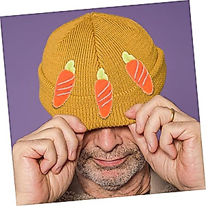 IMIKEYA 20 Pcs Felt Carrots Crafts Supplies Cap Decorations Christmas Garland Wool pom pom Felt Carrot Brooch Wool Felt Hairpin Accessories DIY Charm Clothes DIY Material