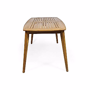 Christopher Knight Home Gwendolyn Outdoor Rustic Acacia Wood Dining Table, Teak