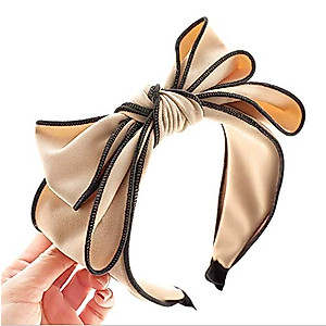 Sluxa Bow hairbands for women， cloth Hair Accessories，Knotted Twist Cloth Adult Solid Color Green Headbands for Women.…