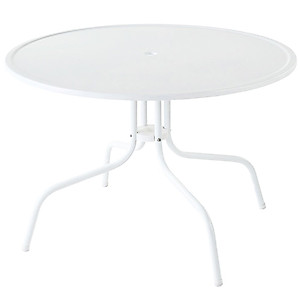 Crosley Furniture Griffith 5-Piece Outdoor Dining Set for 4, Retro Metal Round Patio Table and Chairs, Coral Red