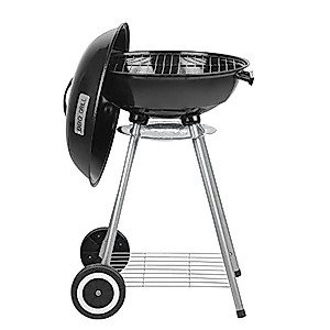 18.5 inch BBQ Grill,Portable Charcoal Grill, Carbon Heat Control Round BBQ Kettle