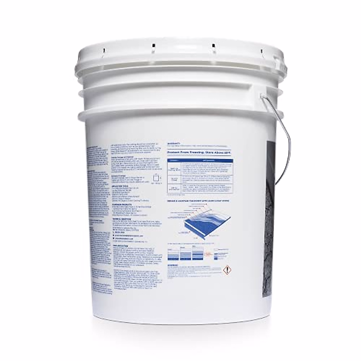Ames Research Laboratories SEB5 AMES Elasto-Barrier Adhesive Base Coat-5 Gallon, Gray Primer Perfect for RV, Wood, Roofs and More-Expands and Contracts 1200% -Made in The USA, Grey Liquid Rubber