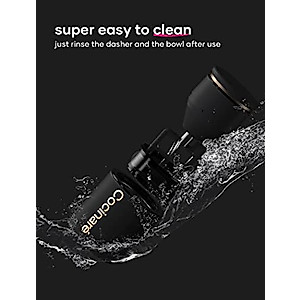 Cocinare KRUSH Ice Cream Maker, Wireless & Portable, Sorbet Gelato Maker, Frozen Yogurt Machine for Homemade & Outdoor, Tifanny Blue