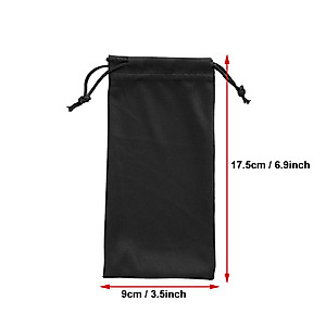 Yuyeran 4 PACK Sunglasses Bag Microfiber Dustproof Eyeglasses Storage Pouch Eyewear Carrying Case w/Glasses Cloth