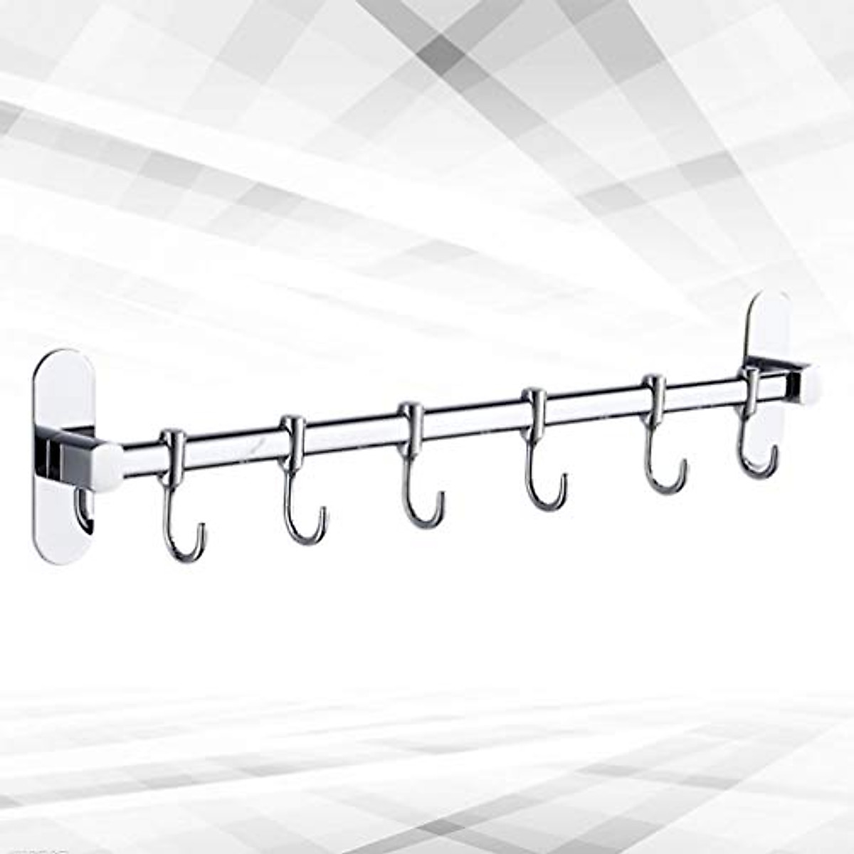 Hemoton Towel Hooks Mug Holder Scarf Hangers Wall Mounted Kitchen Hooks Coat Rack Hook Rail Hook for Coffee Mug Utensil Hat Holder Towel Robes Rack 40cm Scarf Holder Metal Hangers Mug Holder