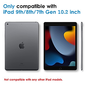 iPad 10.2 Inch Clear Bananas Case and 2 PC Tempered Glass