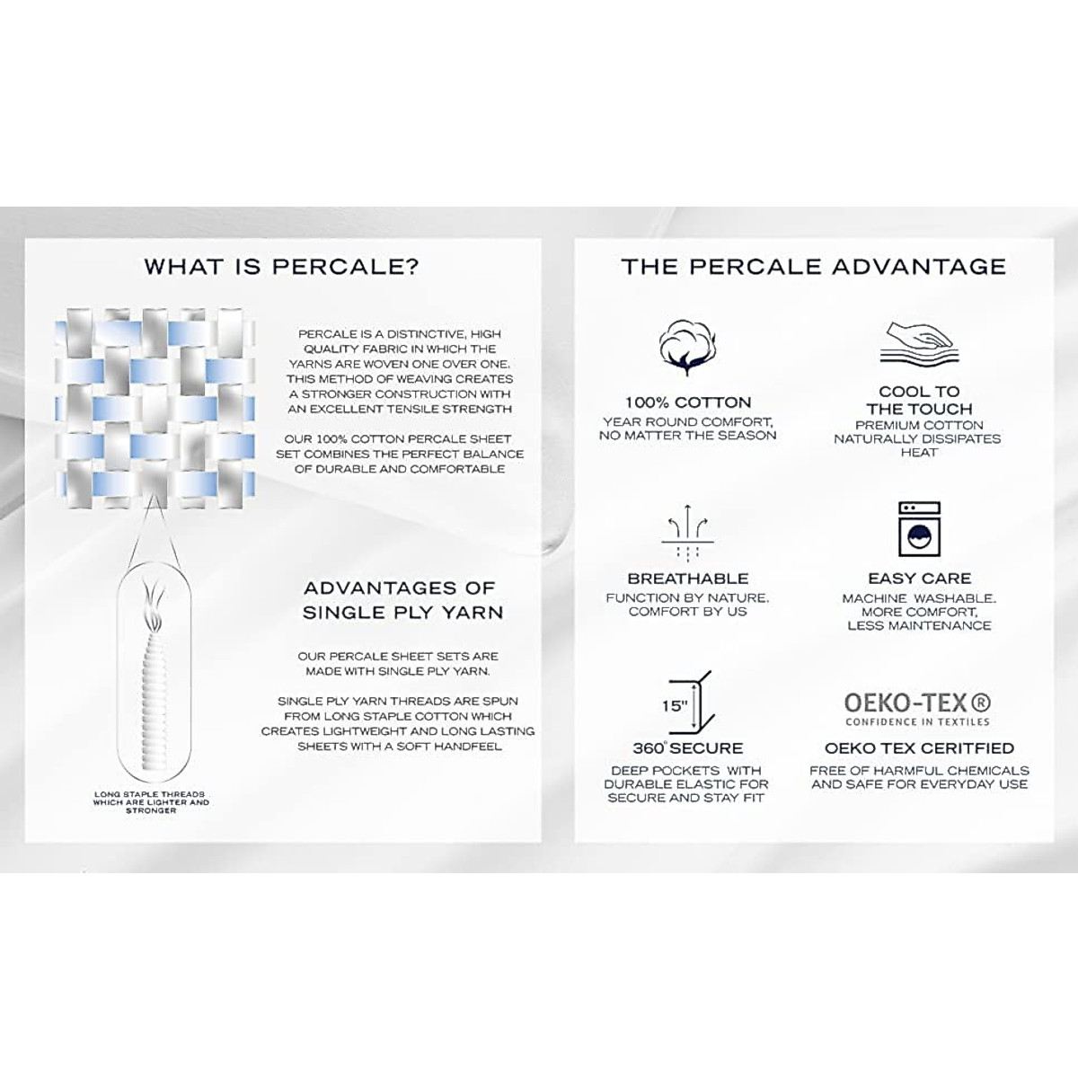 Nautica - Full Sheets, Cotton Percale Bedding Set, Casual Home Decor, Dorm Room Essentials (Captain's Navy, Full)