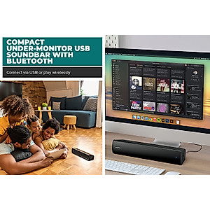 Creative Stage Air V2 2.0 Portable Bluetooth Sound Bar Speaker - 10 W RMS - Black