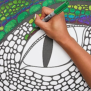 SHARPIE 37675Pp Permanent Markers Ultra Fine Point Assorted Colors 5/Set