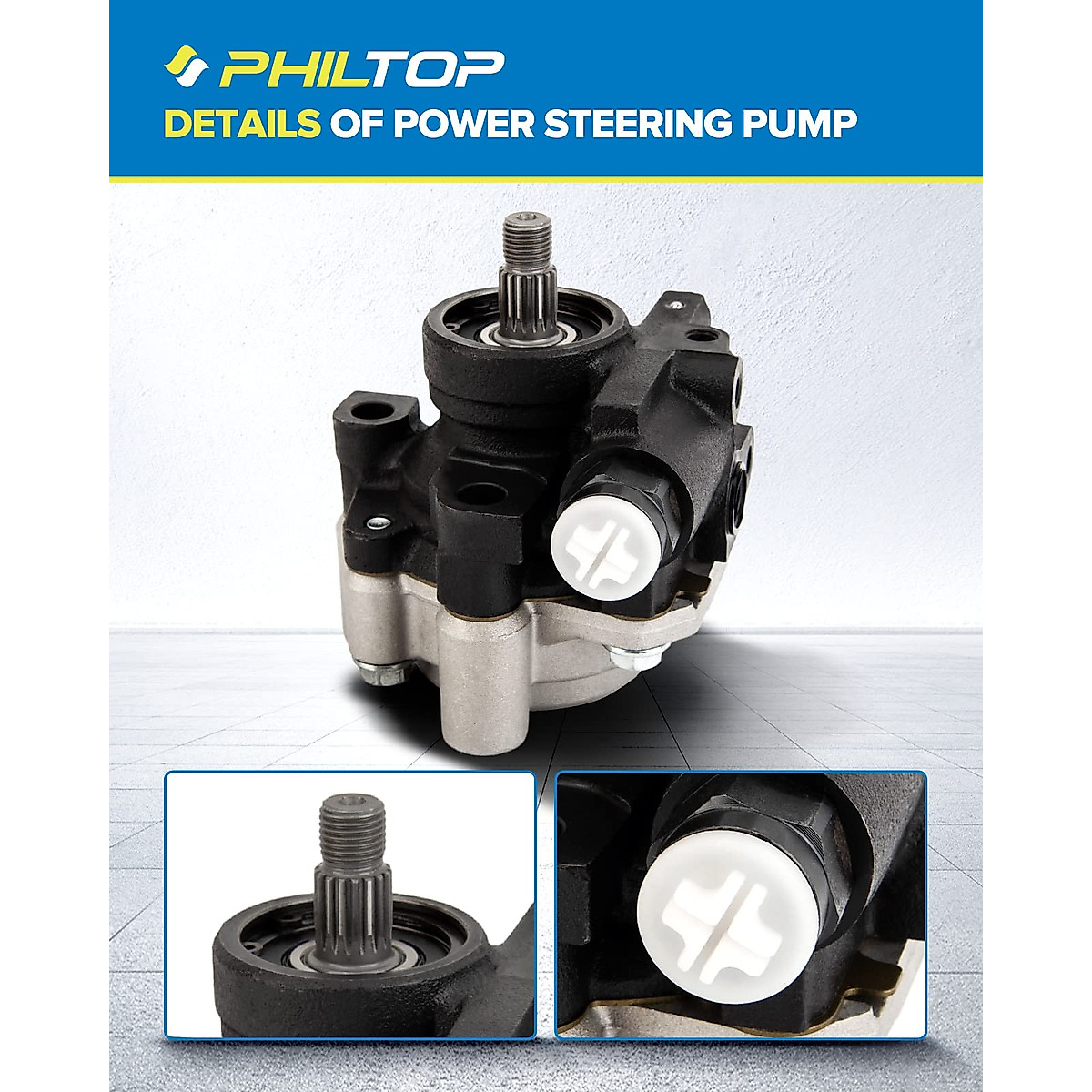 PHILTOP 21-5259 Power Steering Pump Fit For 2001-2005 IS300 Power Steering Pump