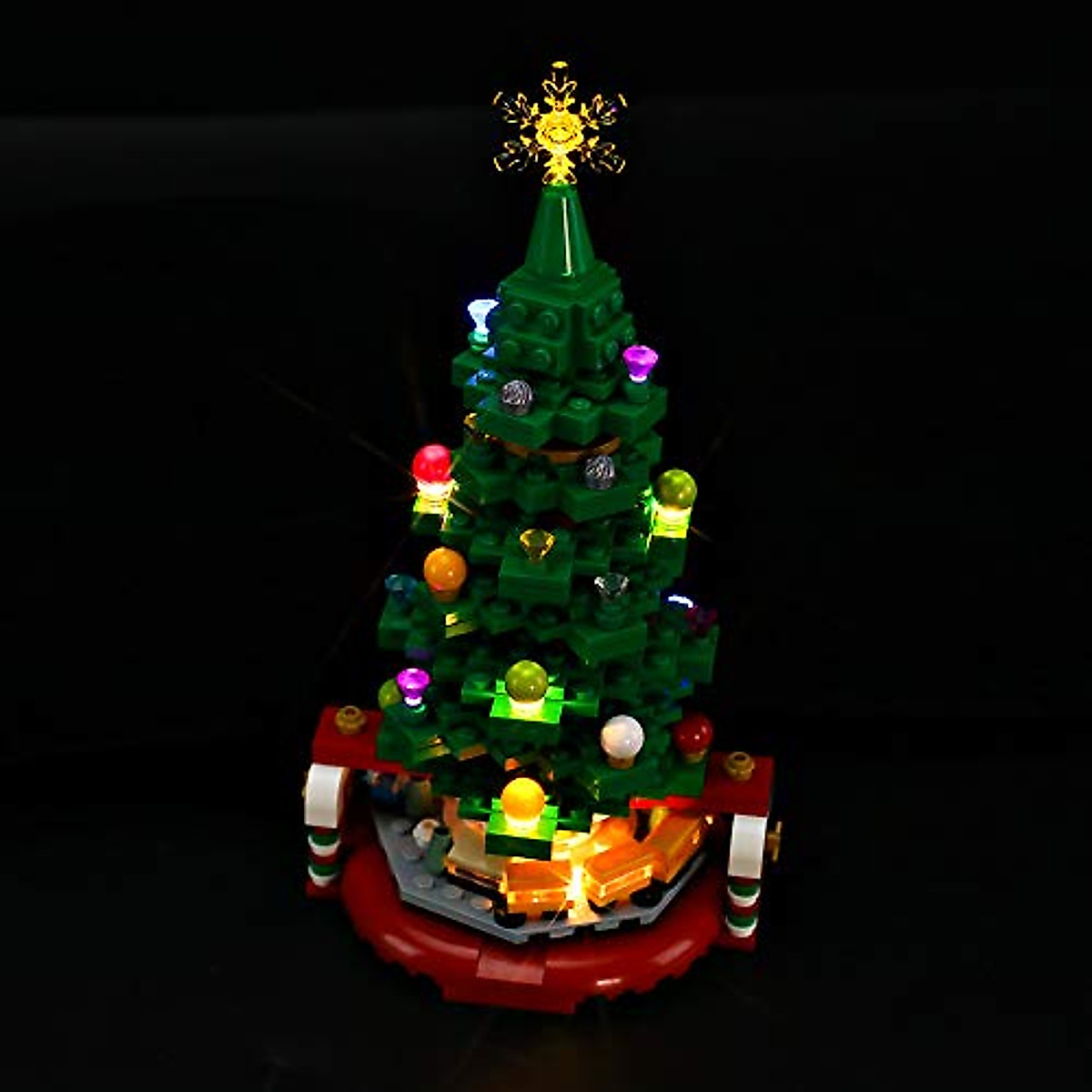 BRIKSMAX Led Lighting Kit for Christmas Tree - Compatible with Lego 40338 Building Blocks Model- Not Include The Lego Set