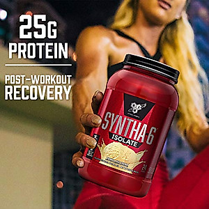 BSN SYNTHA-6 Isolate Protein Powder, Chocolate Protein Powder with Whey Protein Isolate, Milk Protein Isolate, Flavor: Chocolate Milkshake, 48 servings (packaging may vary)