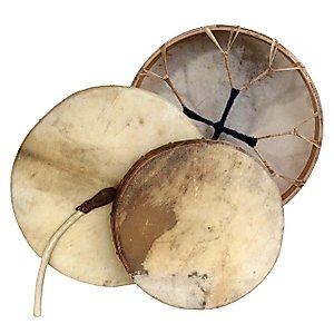 Shaman drum round with goat skin, Frame Drum, handmade … (20")