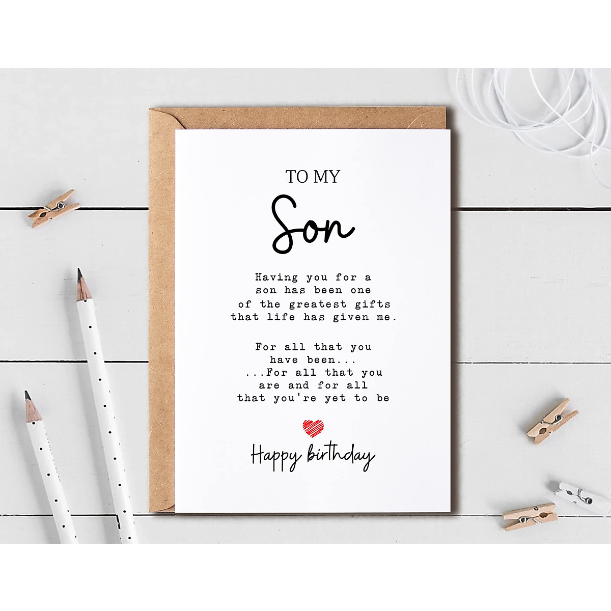 To My Son - Son Birthday Card - Son Is The Greatest Gifts In My Life - Birthday Card For Son - Gift For Son Card- Christmas Gifts For Son