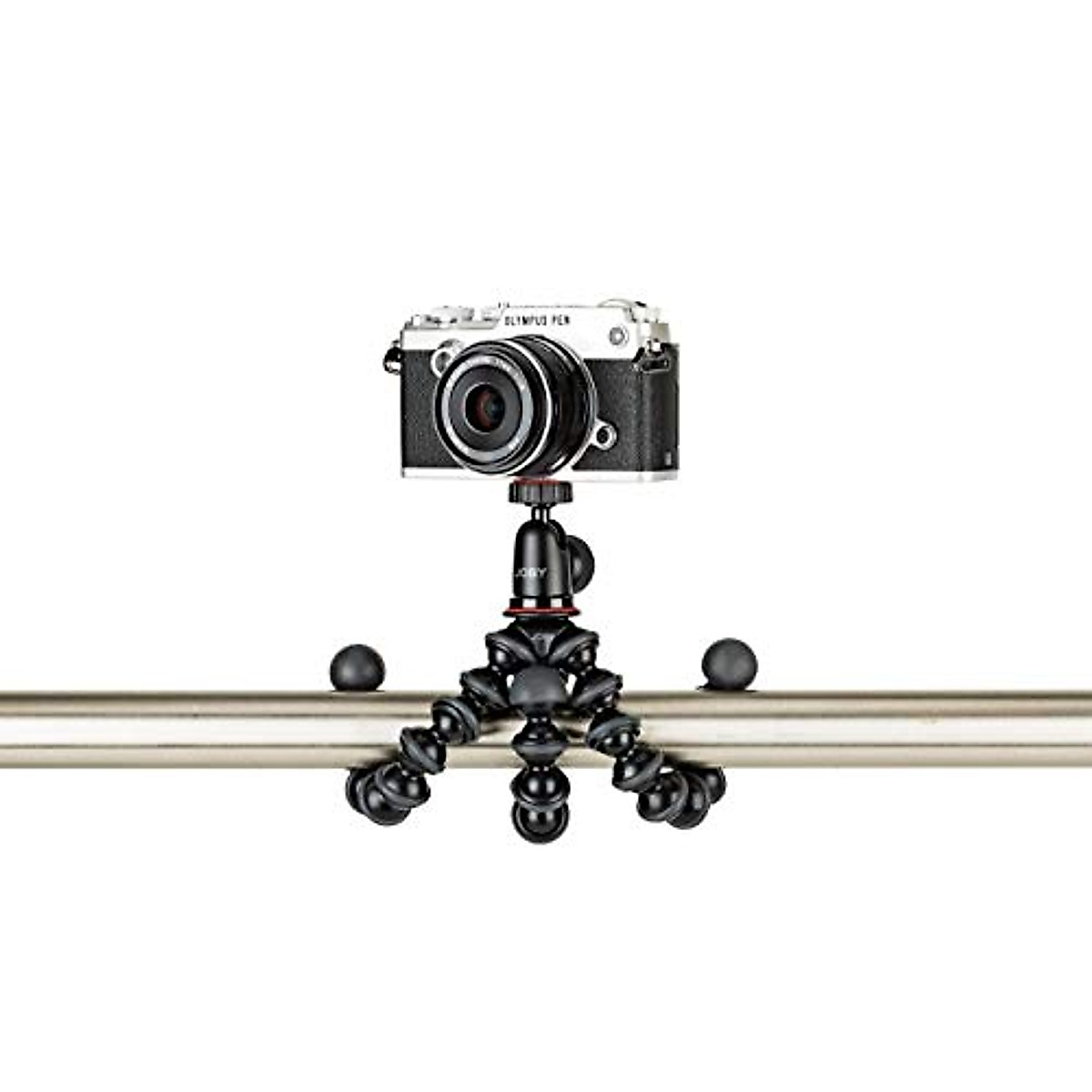 Joby JB01503 GorillaPod 1K Kit. Compact Tripod 1K Stand and Ballhead 1K for Compact Mirrorless Cameras or Devices up to 1k (2.2lbs). Black/Charcoal.