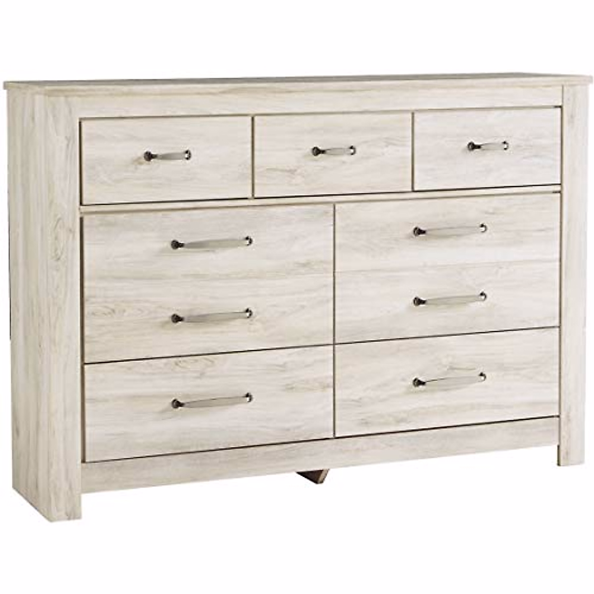 Signature Design by Ashley Bellaby Farmhouse 7 Drawer Dresser, Whitewash