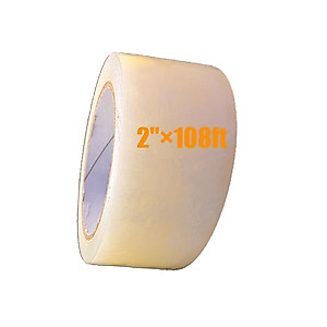 Virtegasas Greenhouse Plastic Sheeting Tape, Greenhouse Clear Plastic Film Repair Tape Tunnel Tape 6mil Reinforced Polyethylene Tapes for Seaming and Sealing (2" x108')