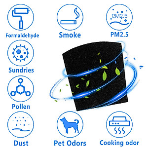 04530GM Filter Compatible with Hamilton Beach with True Air Odors 04530F 04251 04271 04530 04530F 04294 04531GM 04532GM 04234G Carbon Filters(3Pcs)
