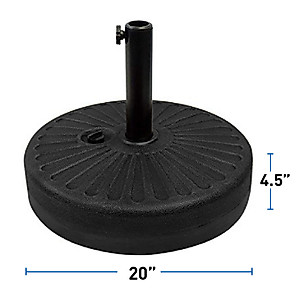 EASYGO PRODUCTS Umbrella Base Water Filled Stand-Outdoor Patio Market-Heavy Duty, Black-New